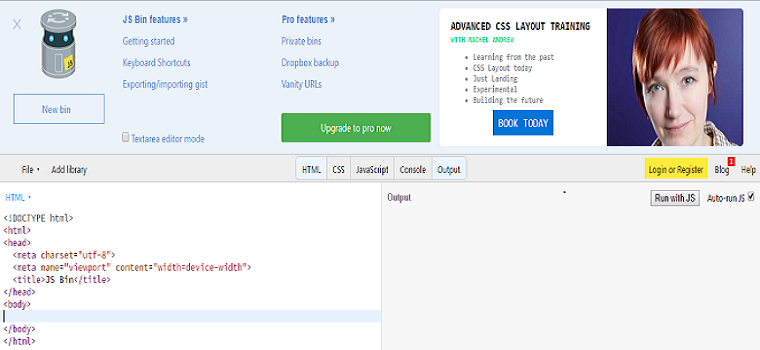 10 melhores editores online para JavaScript