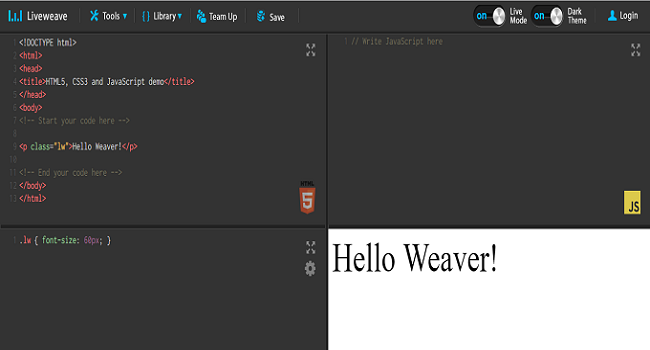 10 melhores editores online para JavaScript