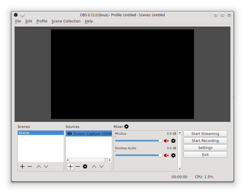 OBS多平台设置指南——Linux