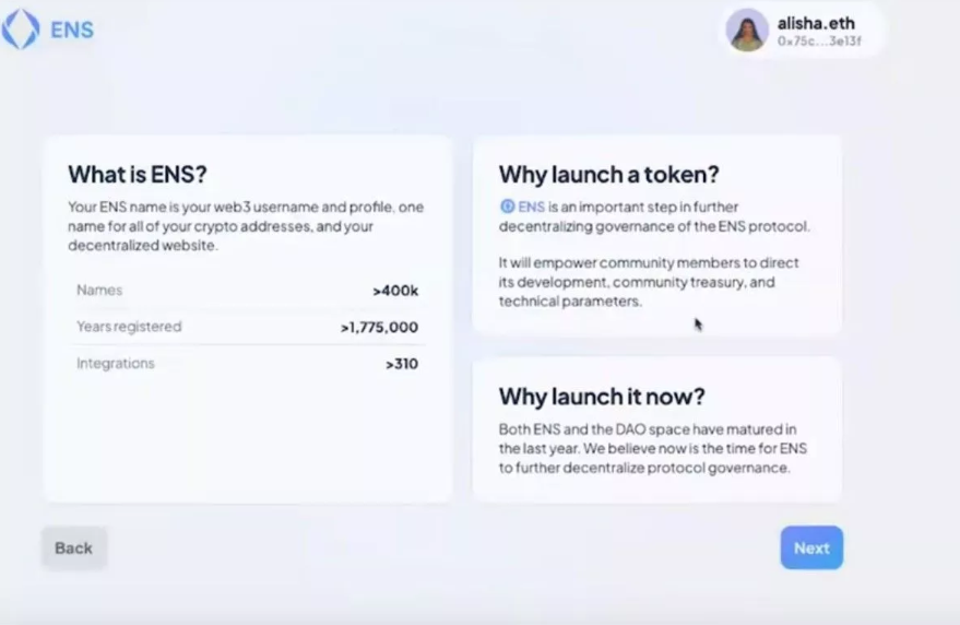 How to Claim Ethereum Name Service Airdrop, ENS aidrop
